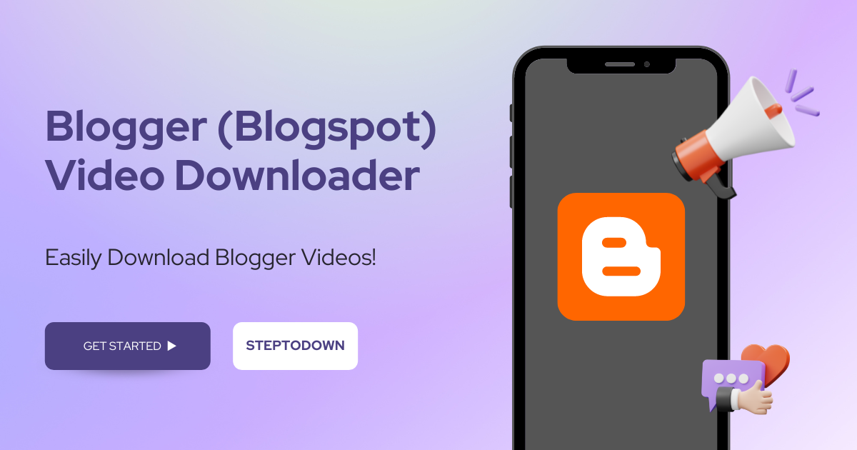 Best Blogger (Blogspot) Video Downloader | Steptodown
