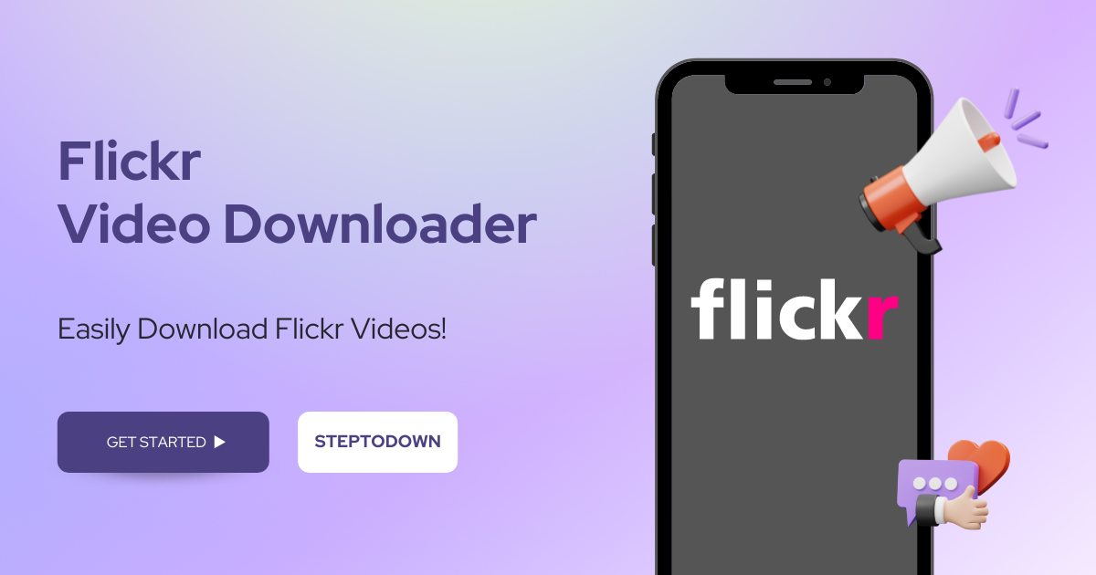 Flickr Video İndiricisi - Video ve Görselleri Kaydet